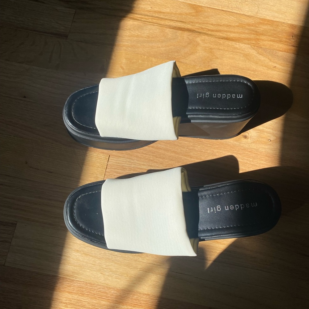Madden Girl Wesley Platform Wedge Slide Sandal Gem